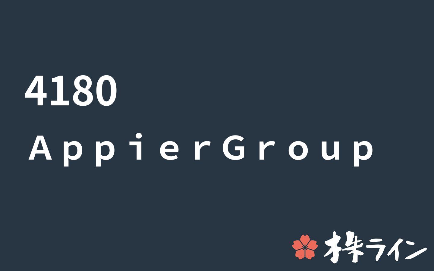 Appier Group≪4180≫株価予想 ツイッター投資家のリアルタイム売買：株ライン