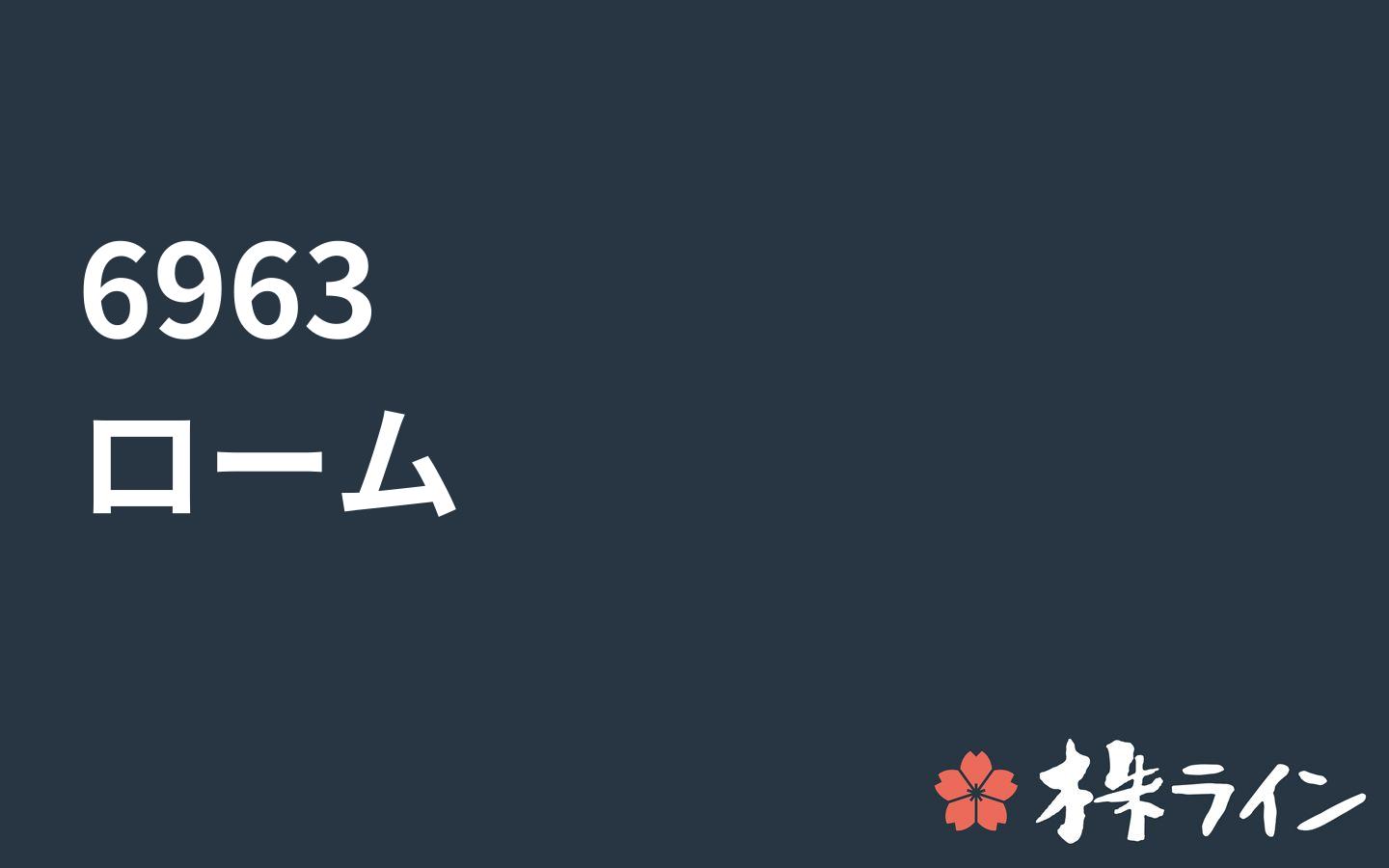 ローム≪6963≫株価予想 ツイッター投資家のリアルタイム売買：株ライン